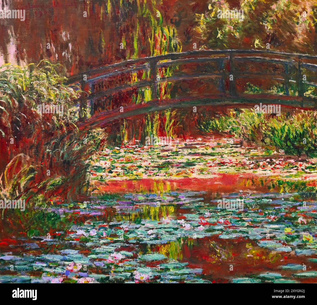 The Japanese Bridge at Giverny by Claude Monet Stock Photo - Alamy