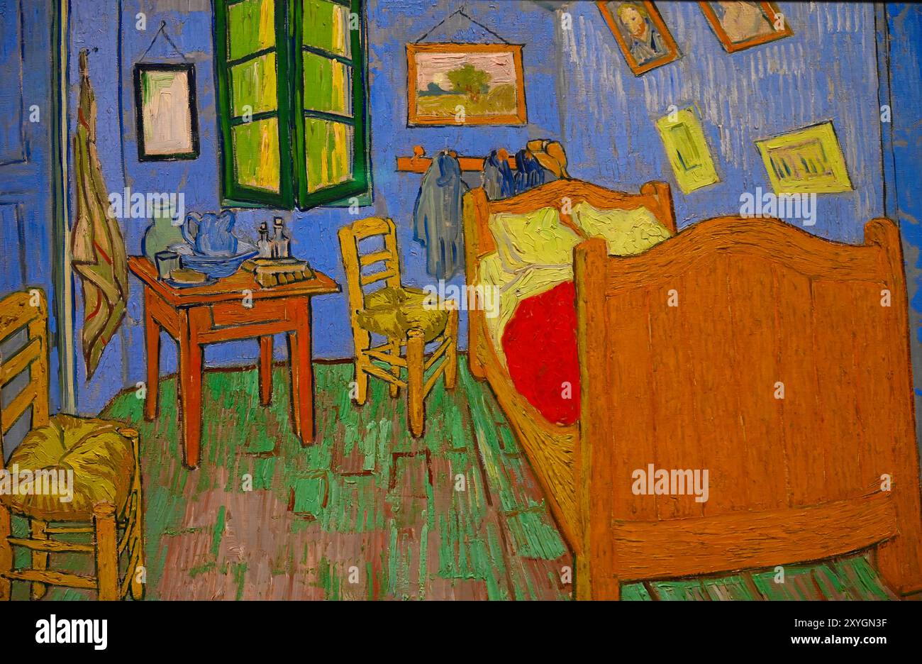The Bedroom by Vincent Van Gogh in the Art Institute of Chicago Stock ...