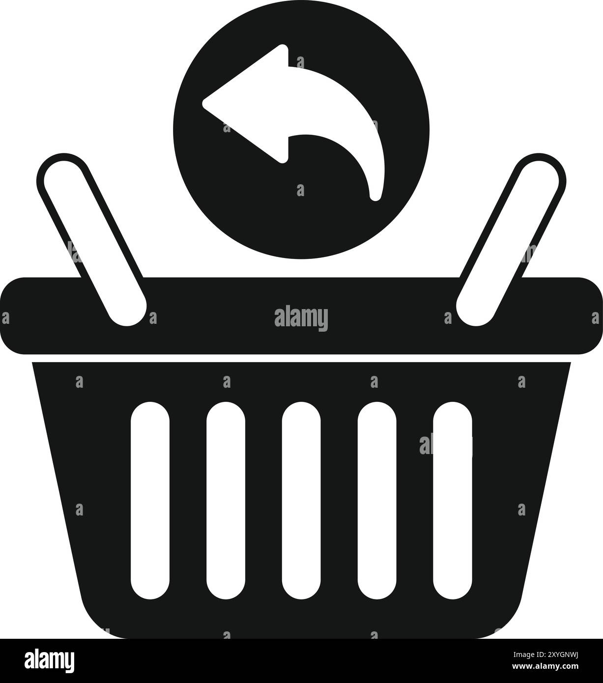 Empty shopping cart return Stock Vector Images - Alamy