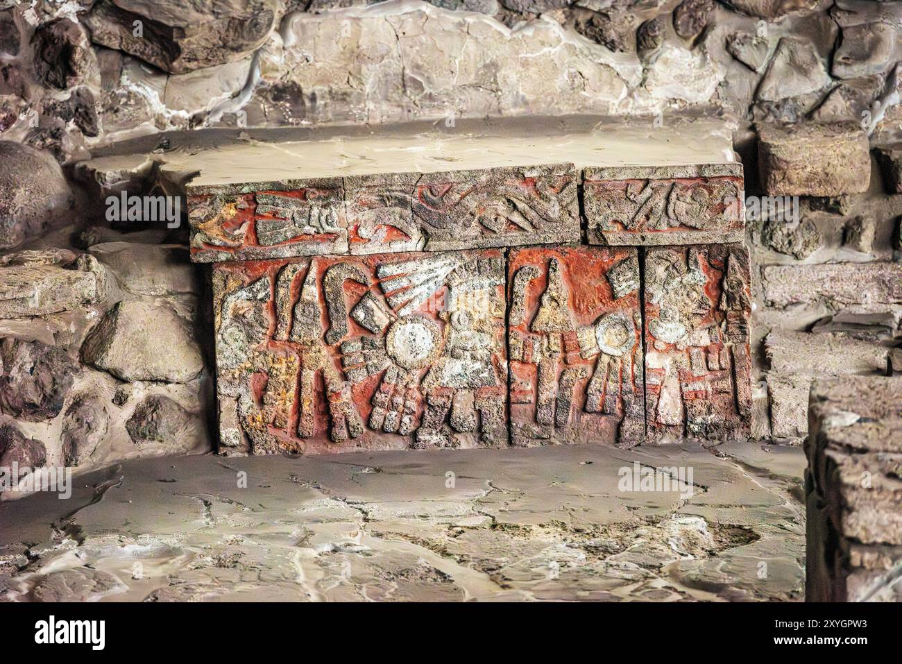 MEXICO CITY, Mexico — Intricately carved and painted banquettes from ...