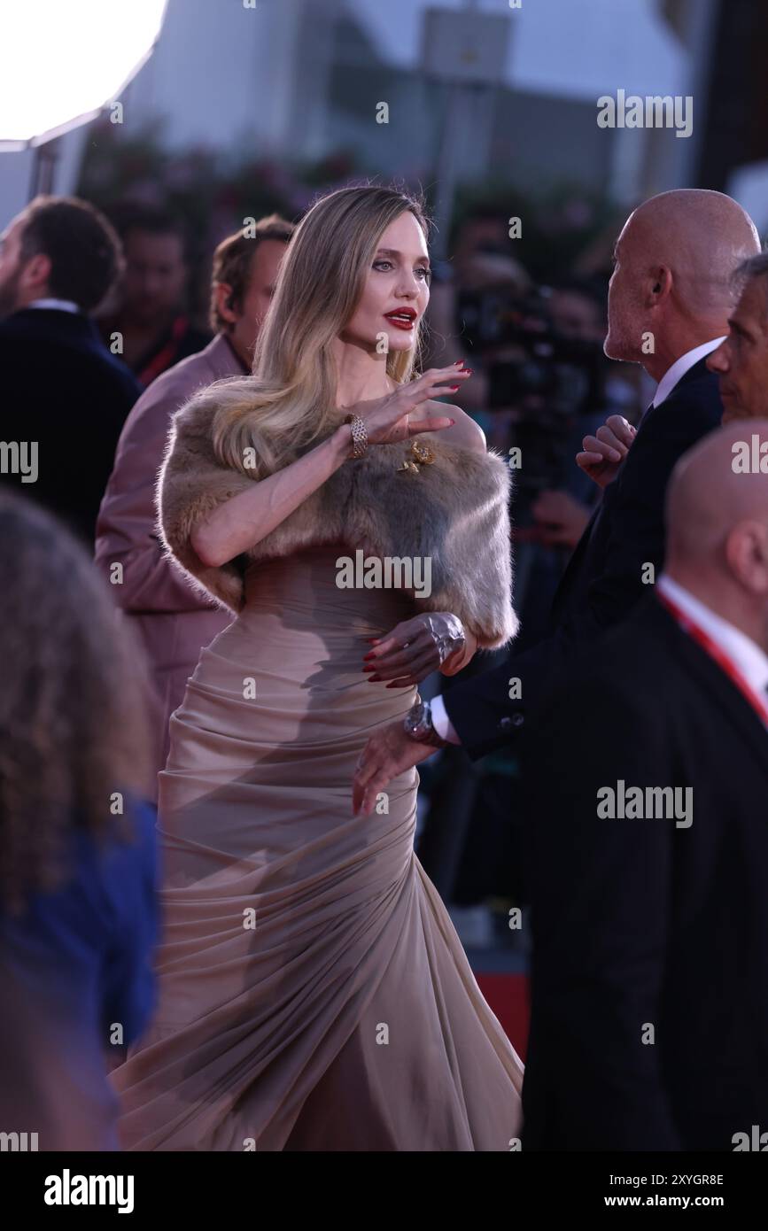 Venice 29th August 2024 on the Lido for the world premiere of Maria ...