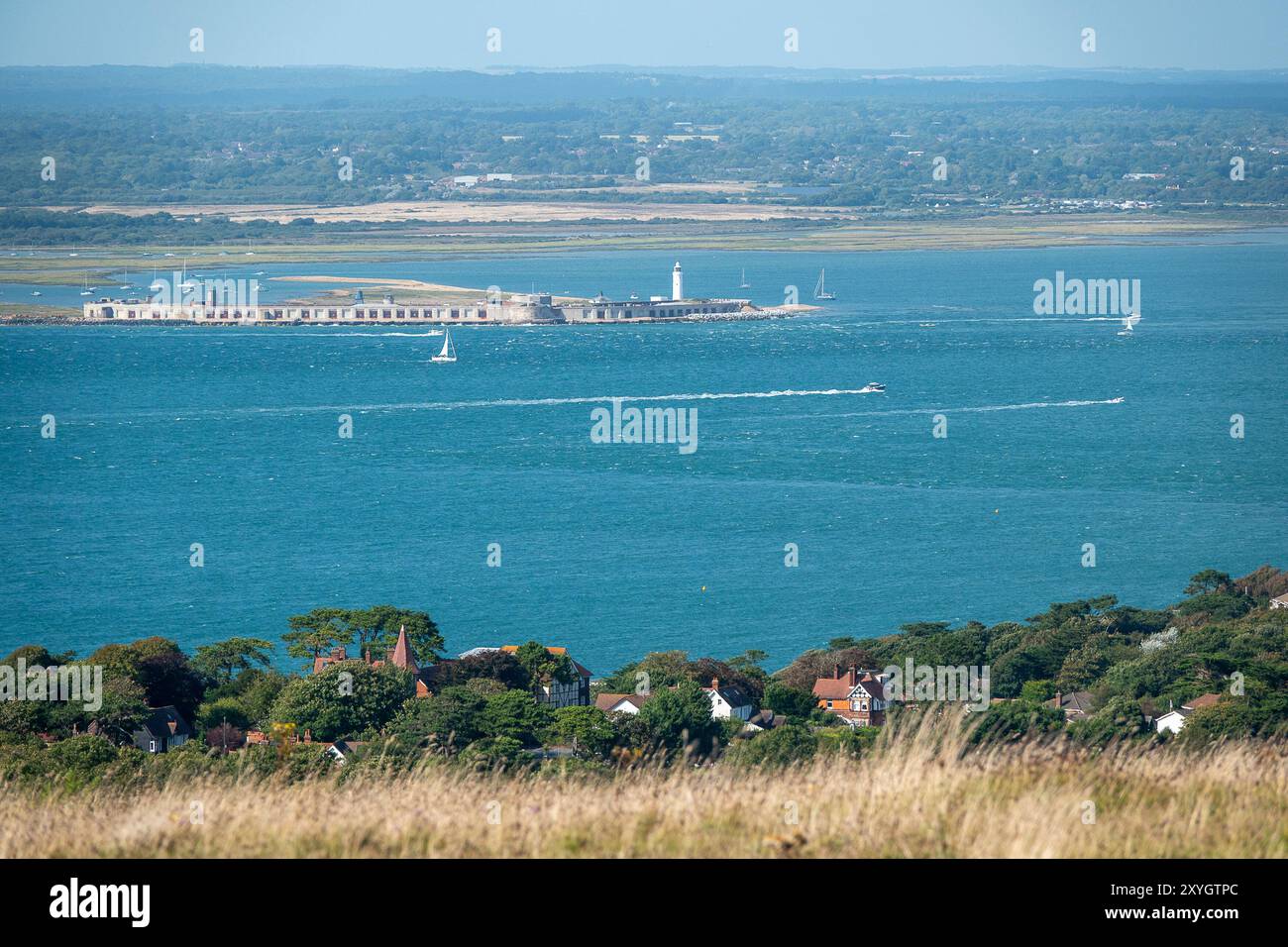 Tennyson down isle of wight castle hi-res stock photography and images ...