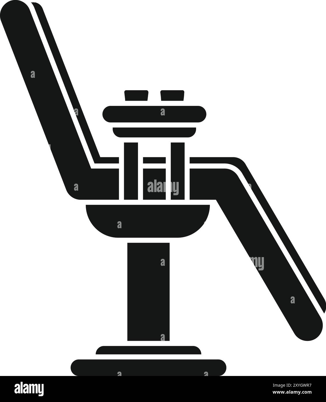 Dentist chair being prepared for a patient appointment icon Stock ...