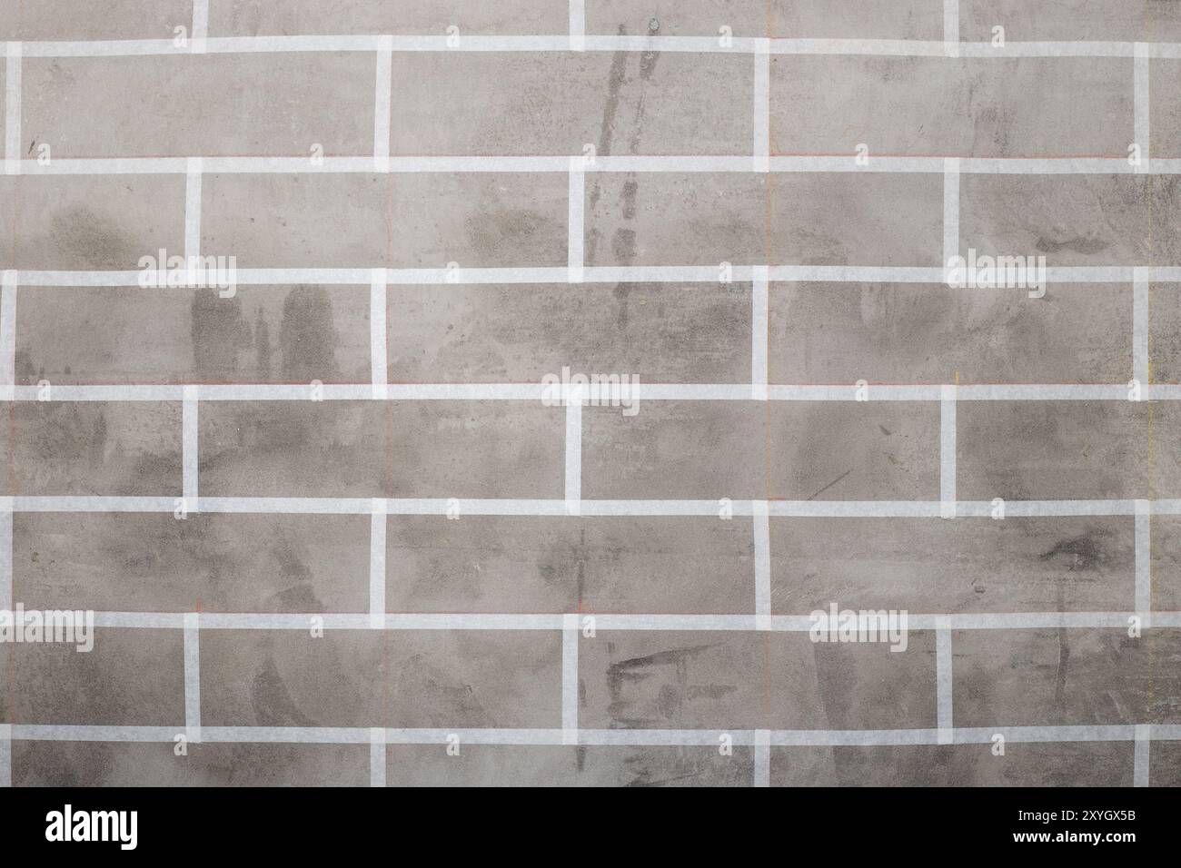 Finishing the wall with gypsum plaster under decorative brick. Stage 1 ...