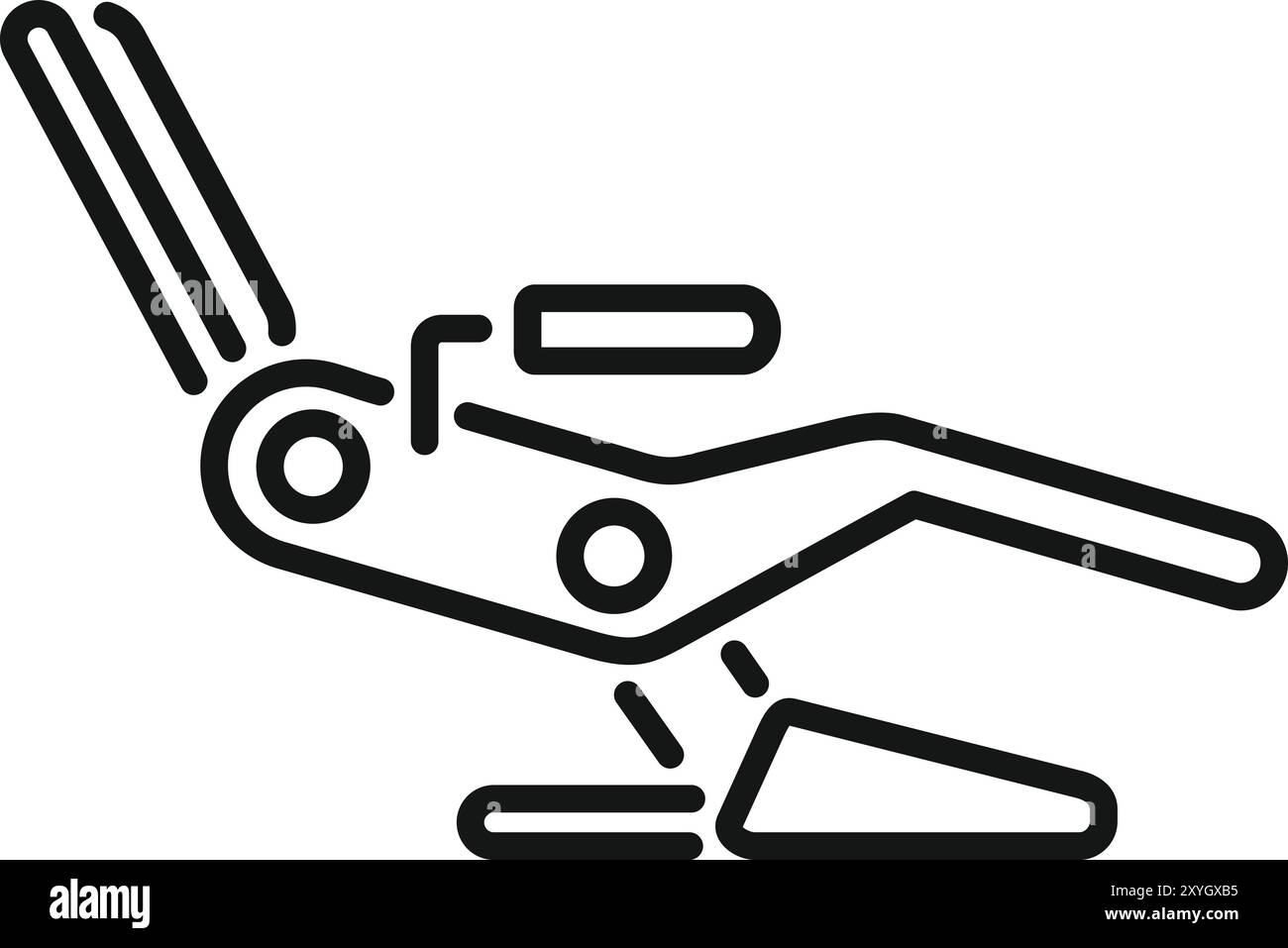 Adjustable hydraulic chair being adjusted to the perfect height for ...