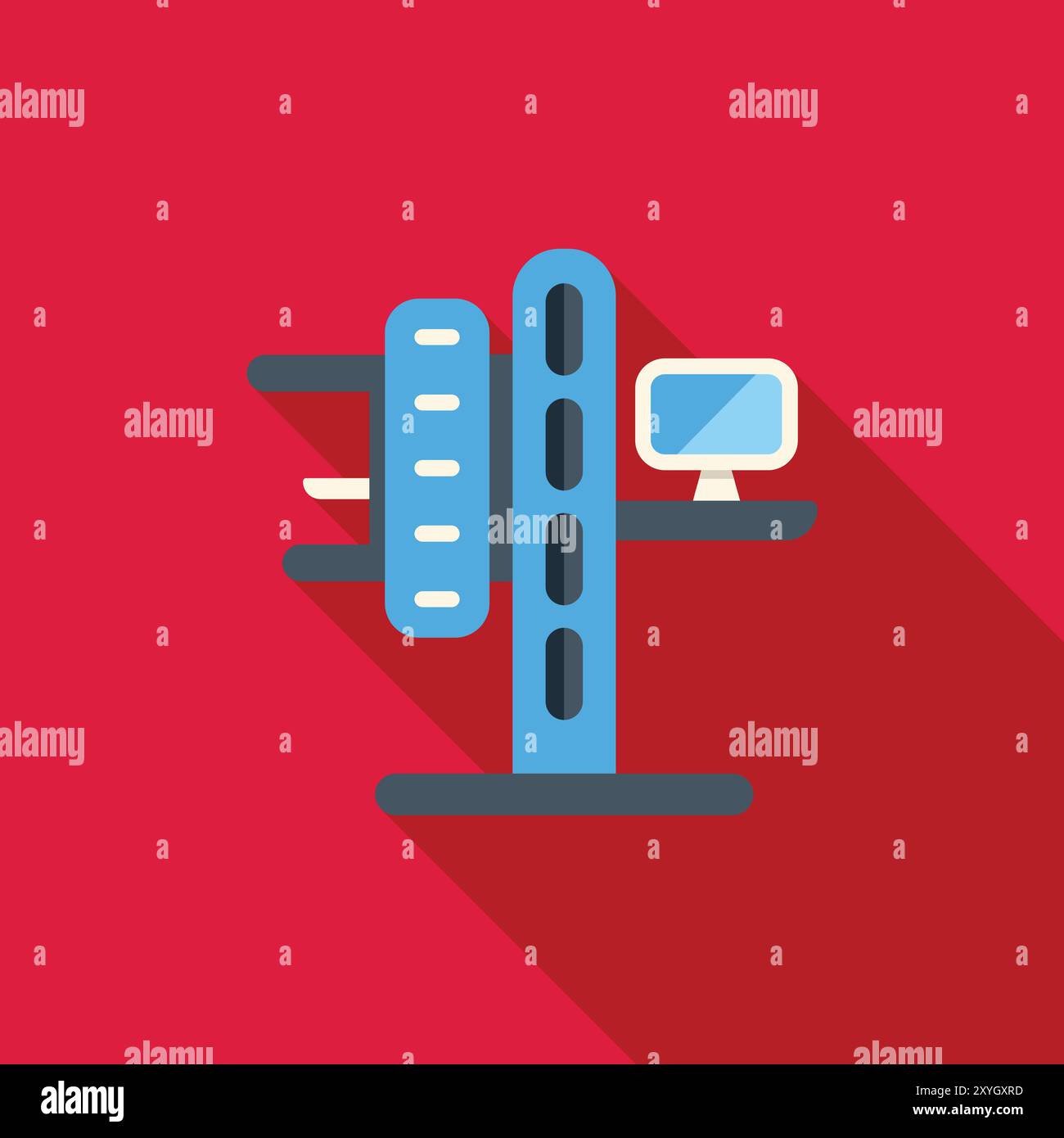 Modern medical equipment with a screen displaying important data ...