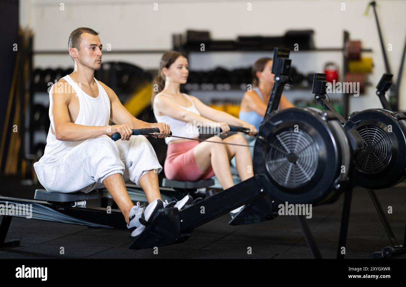 Rowing class indoors hi-res stock photography and images - Alamy