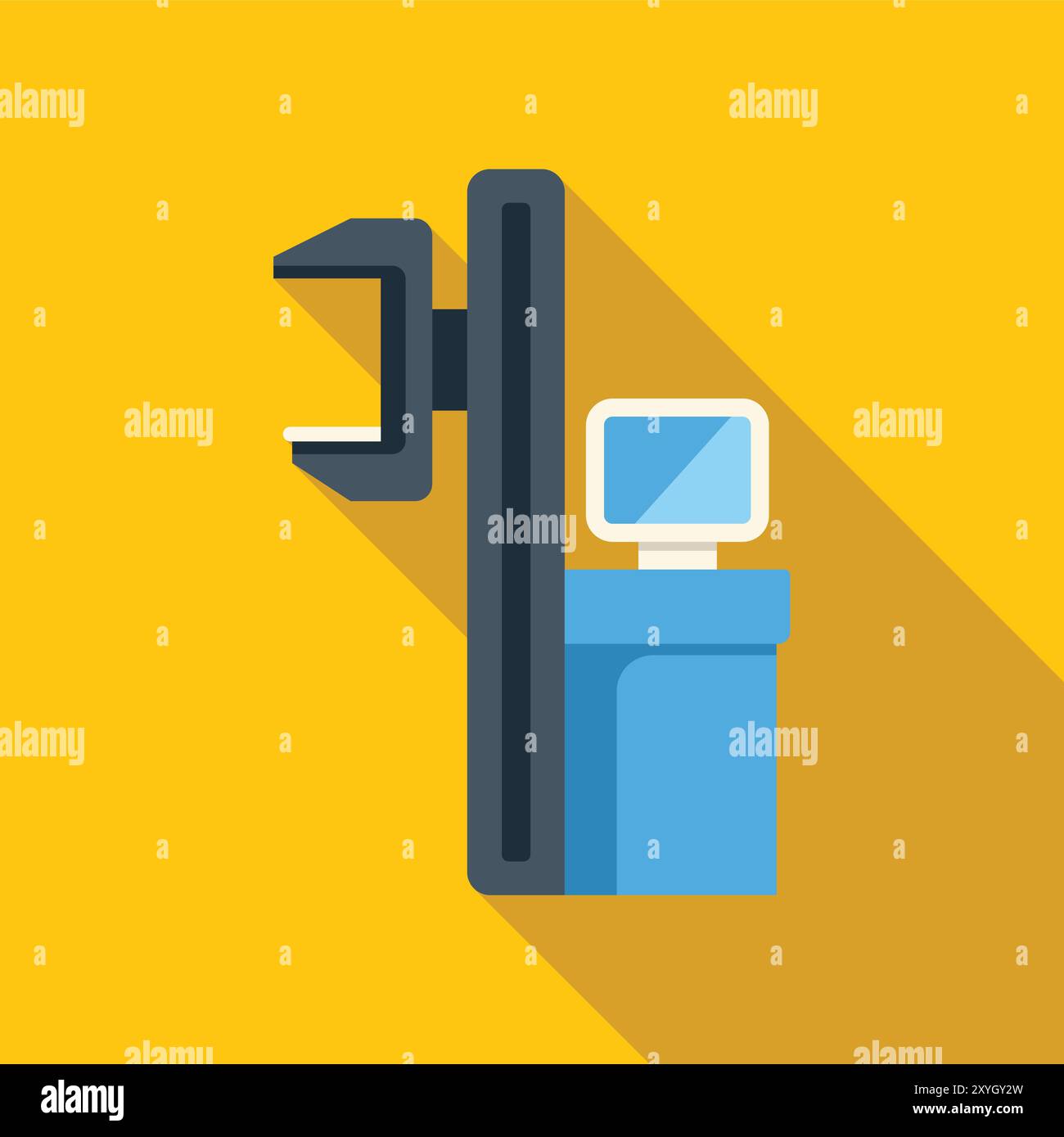 Modern x ray machine scanning for medical diagnosis in a hospital ...