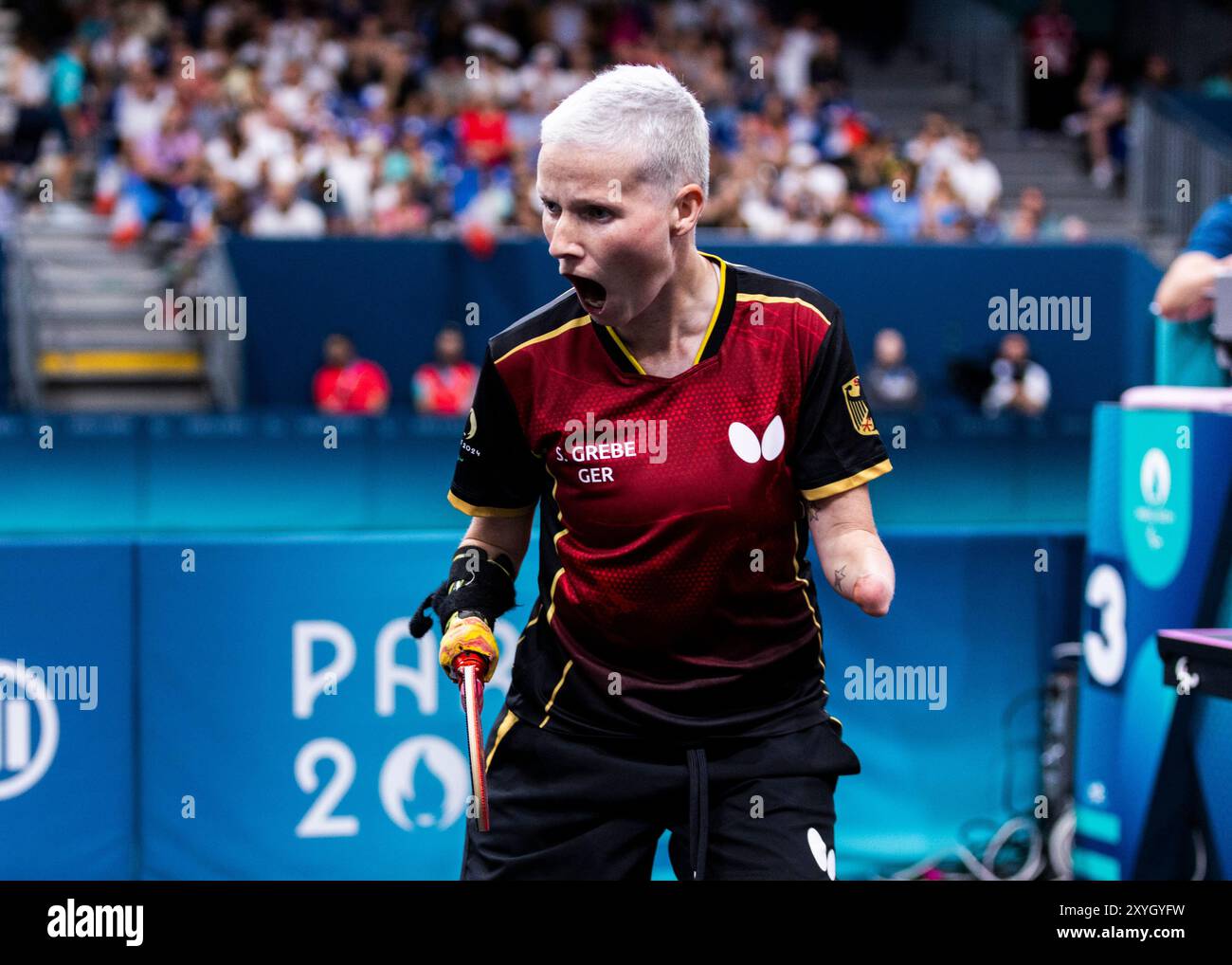 PARIS, FRANCE - AUGUST 29: Stephanie GREBE (GER) (in picture ...