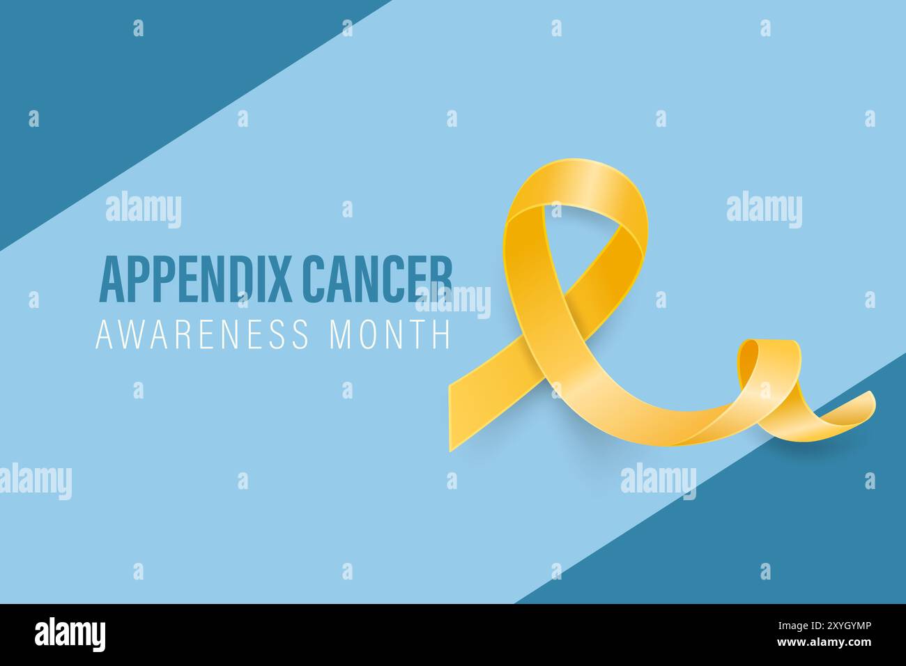 Appendix Cancer Awareness Month Banner, August. Card or Placard with ...