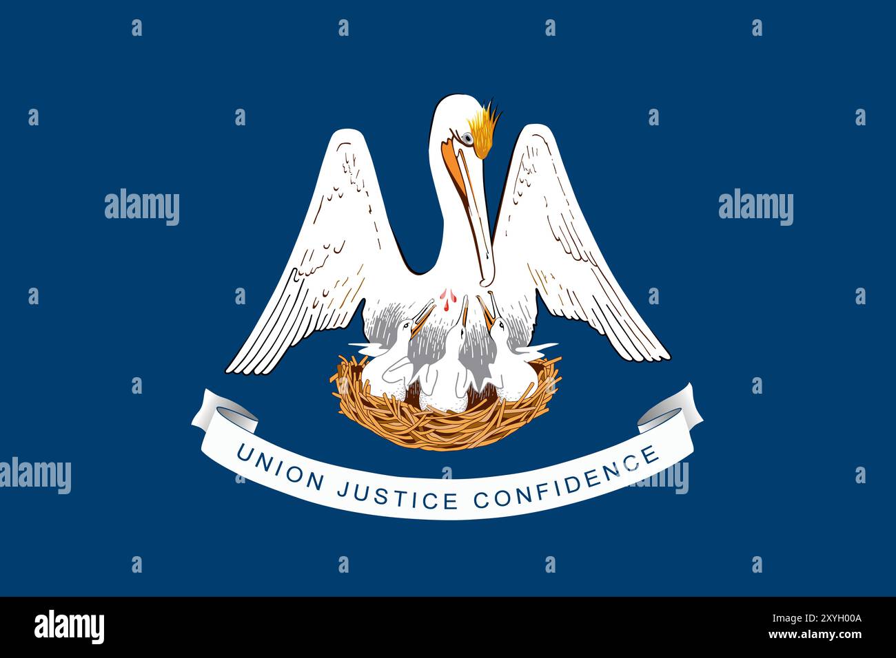 Louisiana State Flag background illustration Stock Photo - Alamy