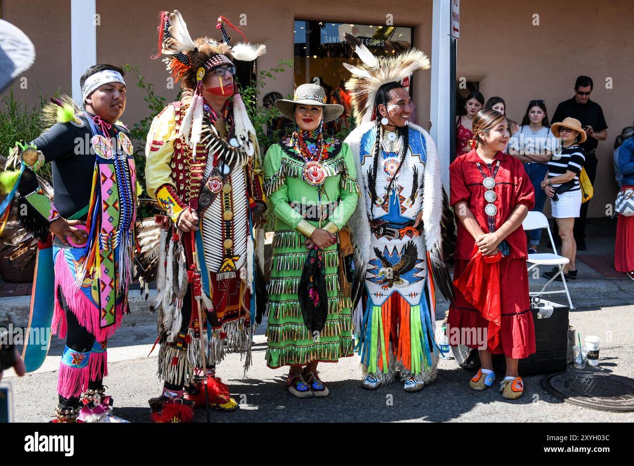Native American Dancers Perform at the annual Santa Fe Indian Market ...