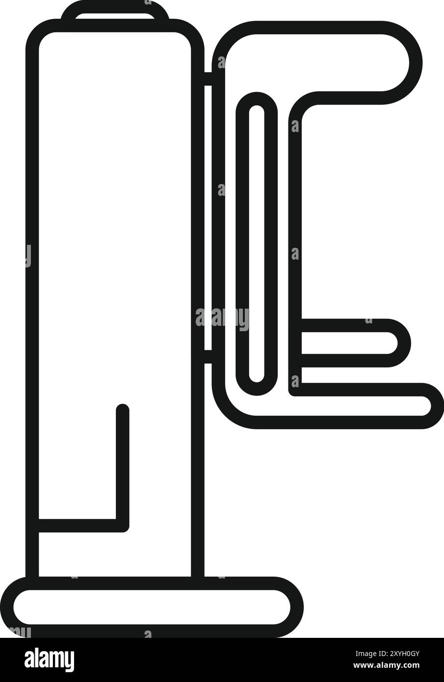 Airport body scanner standing on white background for security check ...
