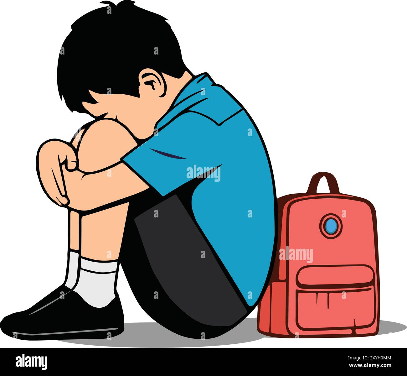 Alone and Abandoned An Illustration Depicting Child Rights Issues and ...