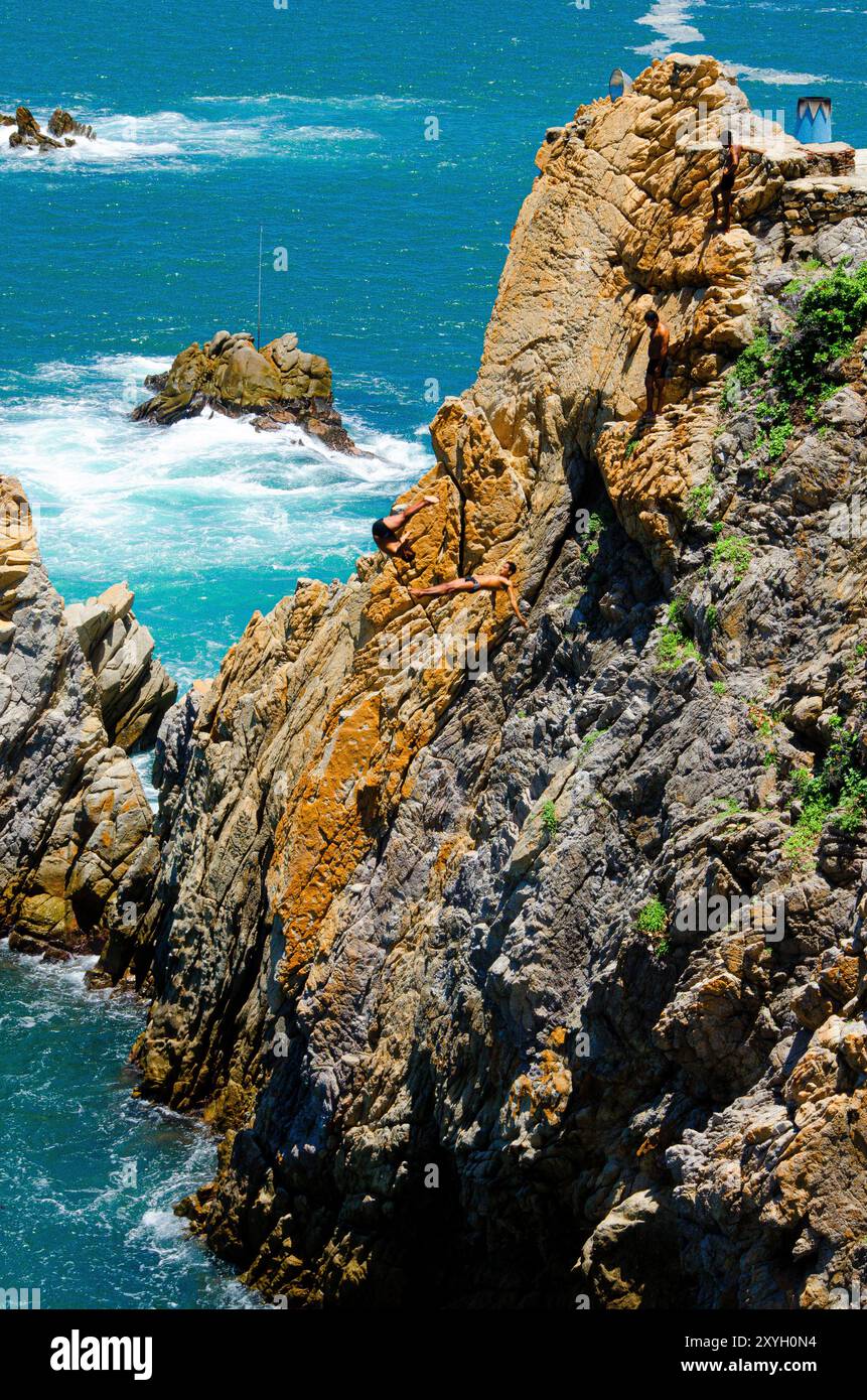 Famous site where Cliff Divers jump into waters below as a tourist ...