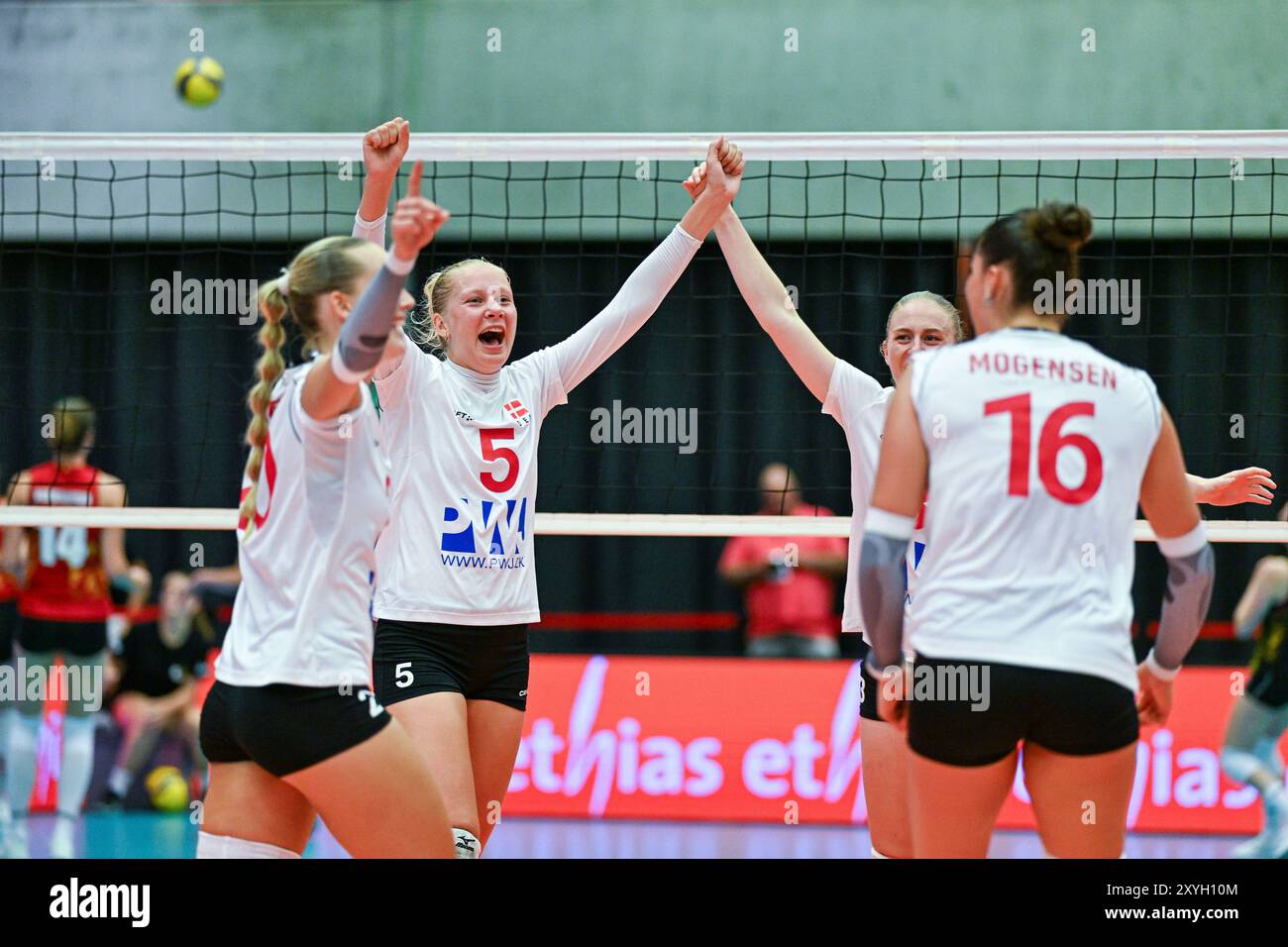 Kortrijk, Belgium. 28th Aug, 2024. Windeleff Clara (5) of Denmark ...