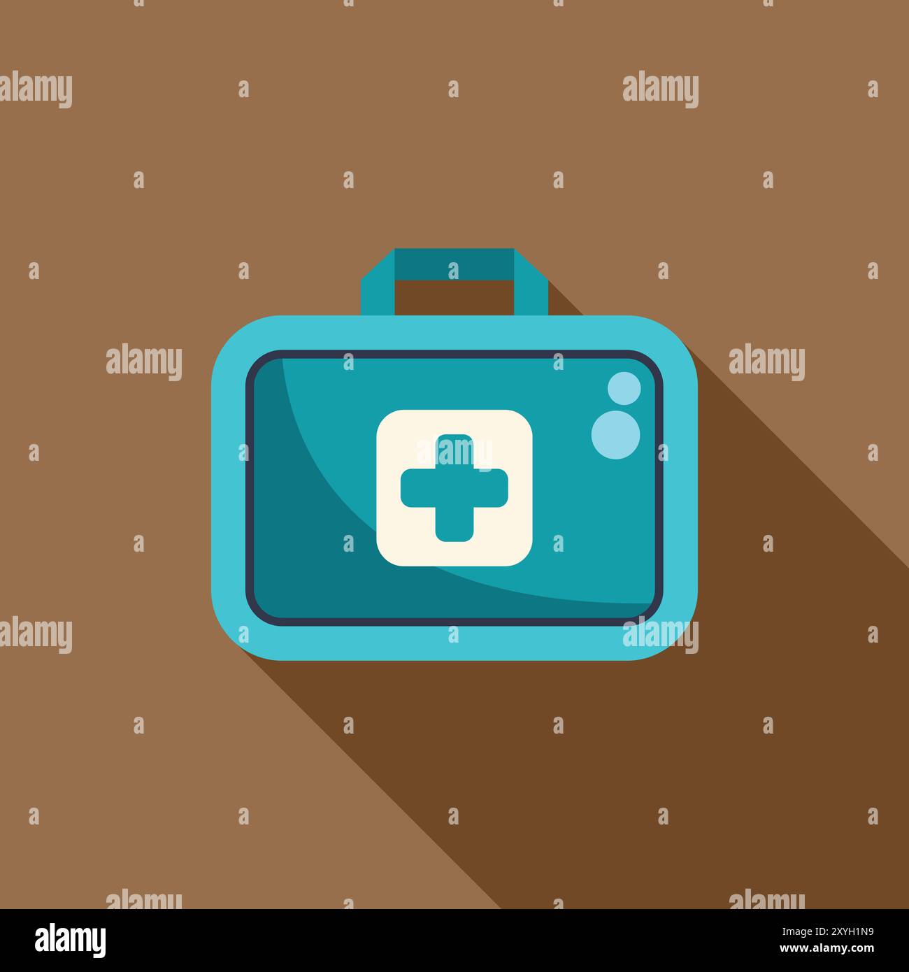 First aid kit icon, symbolizing emergency medical care and preparedness ...