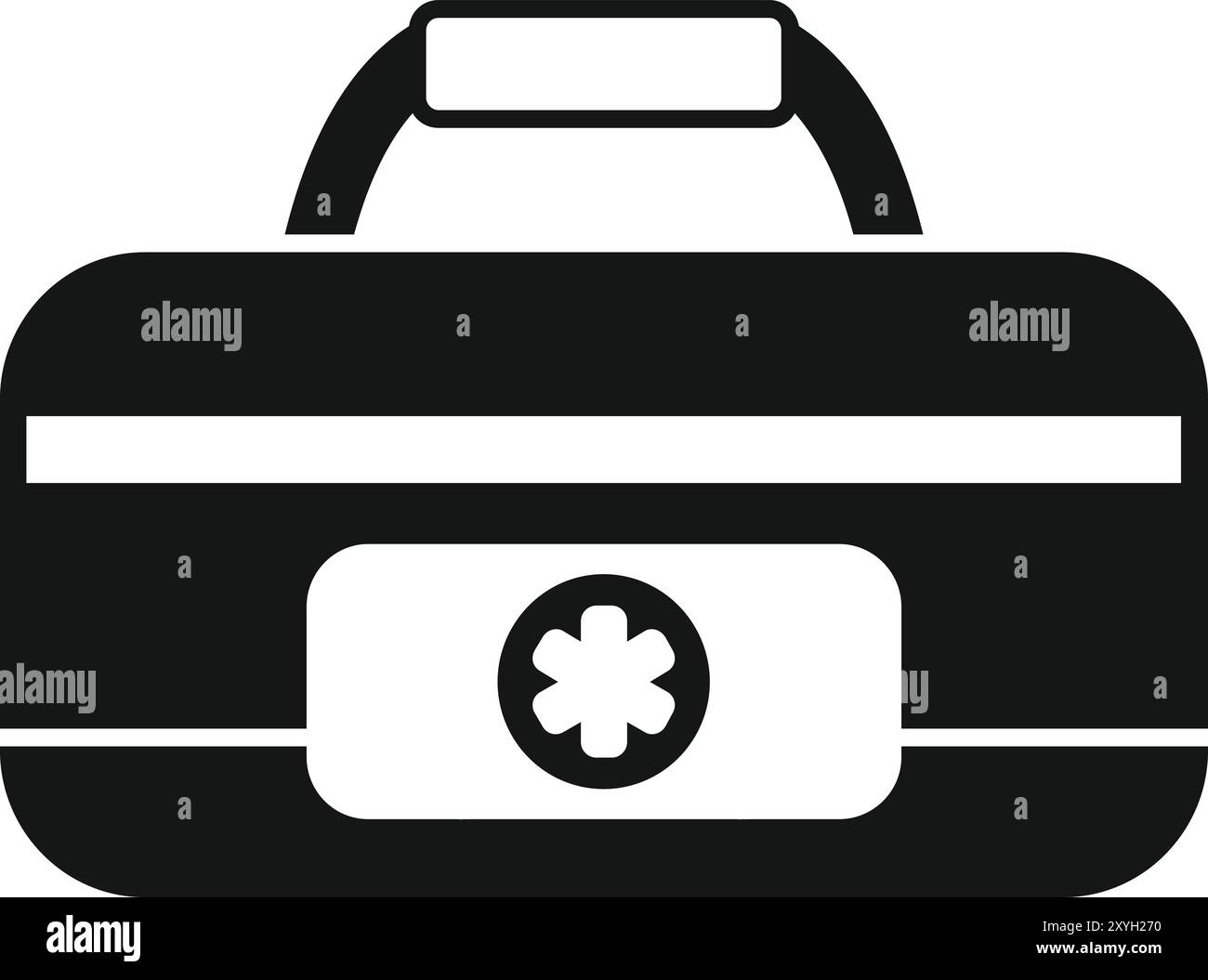 First aid kit icon in black simple style isolated on white background ...