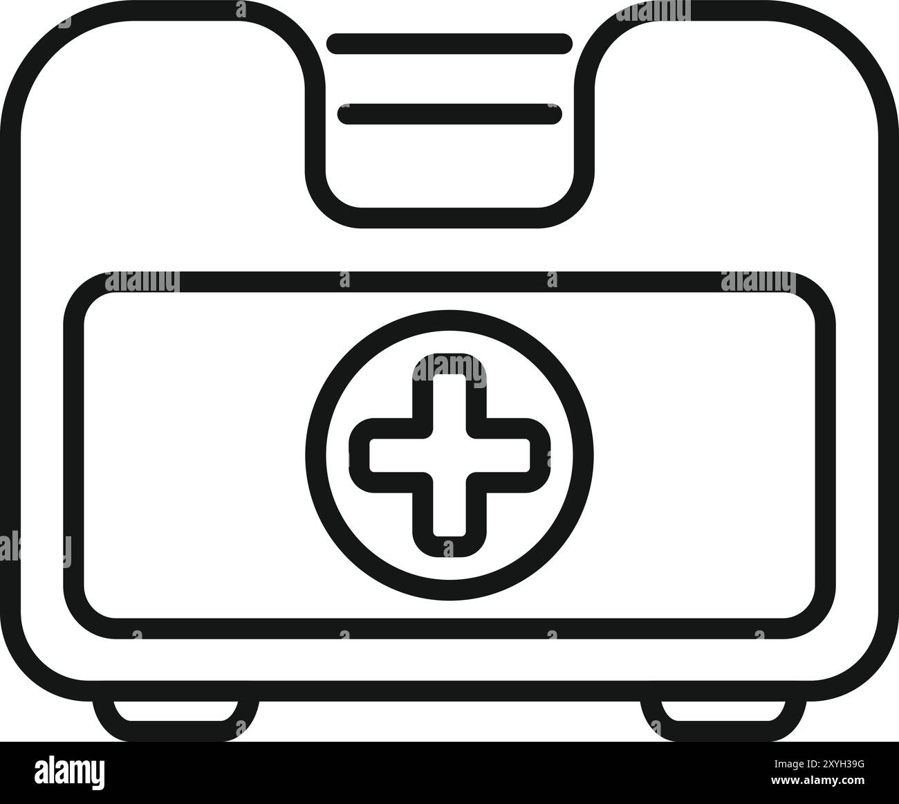 This simple first aid kit icon represents medical supplies ...