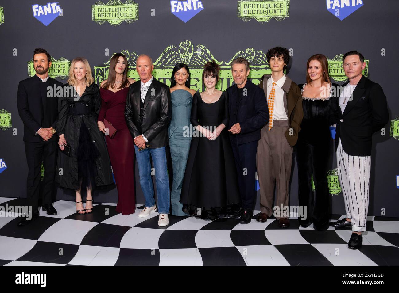 Justin Theroux, from left, Catherine O'Hara, Monica Bellucci, Michael ...