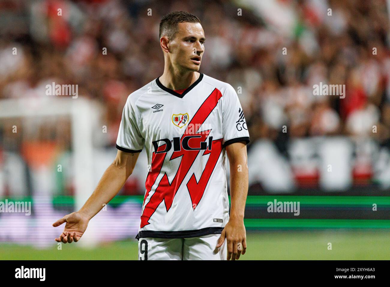 Jorge de Frutos seen during LaLiga EA SPORTS game between teams of Rayo ...