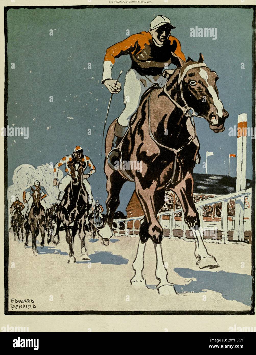 Vintage horse racing poster hi-res stock photography and images - Alamy