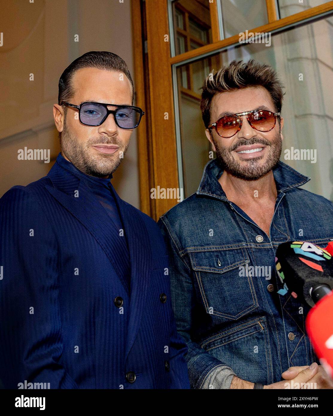 Alesund, Norway 29 08-2024 Jan Thomas og Harlem Alexander Celebrity stylist Jan Thomas, went for ...