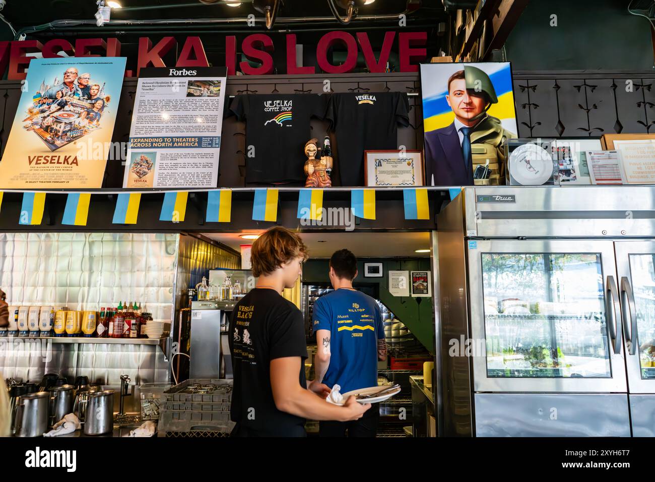 Manhattan, New York: Ukrainian Restaurant Veselka in the Lower East ...