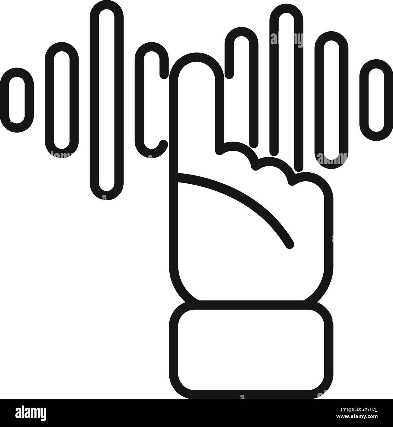 Headphone music waves Black and White Stock Photos & Images - Alamy