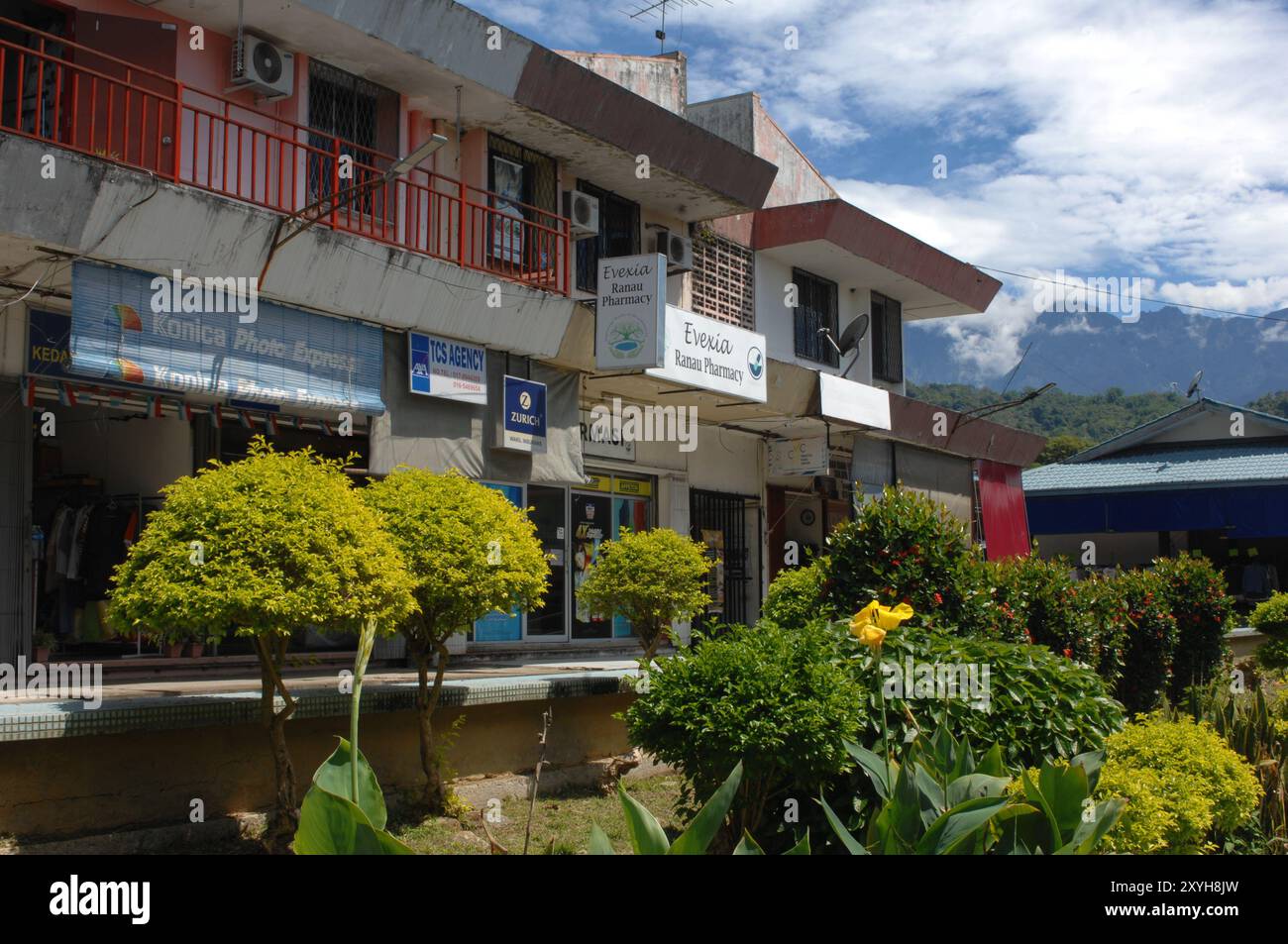 Town centre of Ranau, Sabah, Malaysia Stock Photo - Alamy