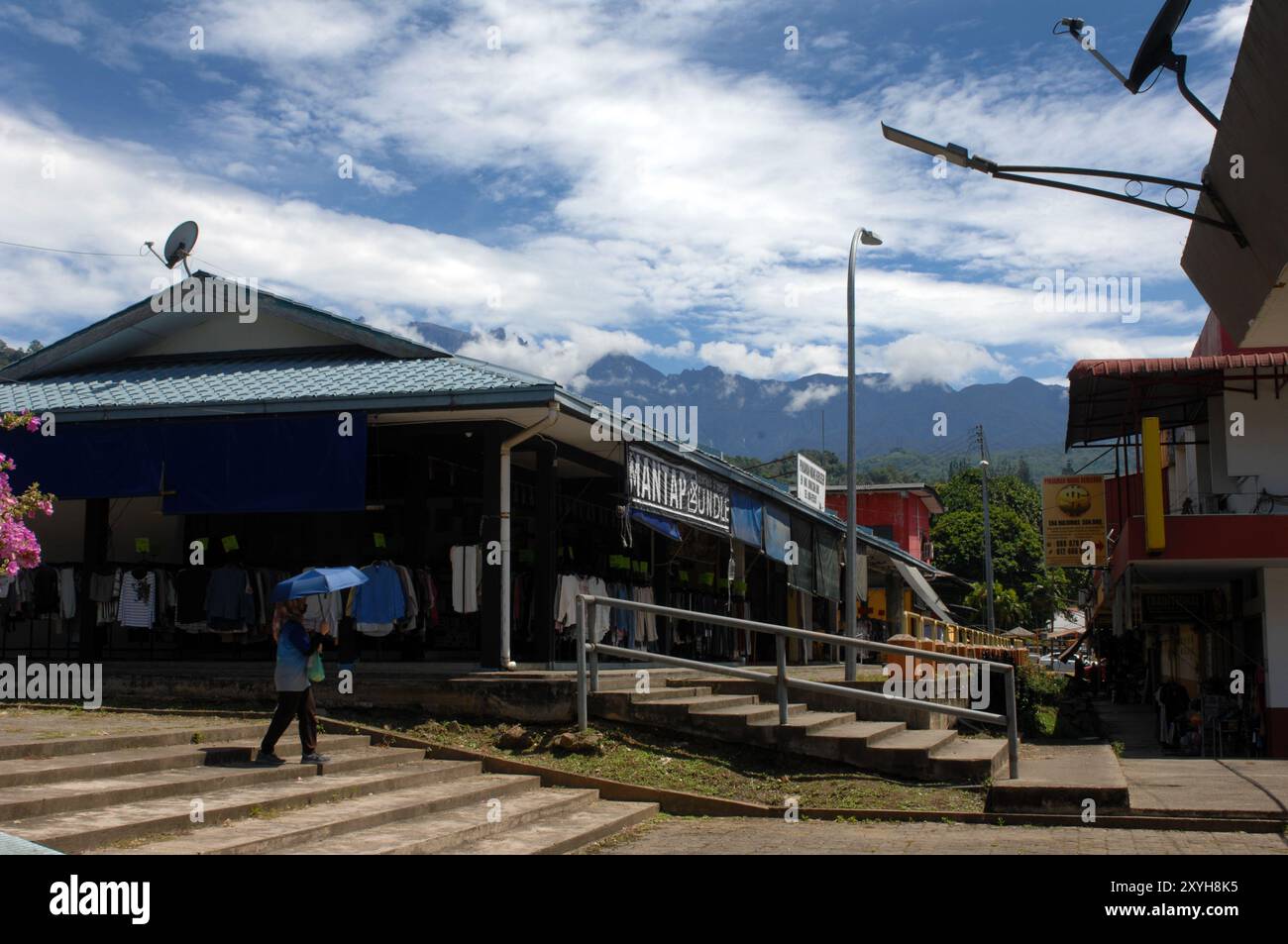 Town centre of Ranau, Sabah, Malaysia Stock Photo - Alamy
