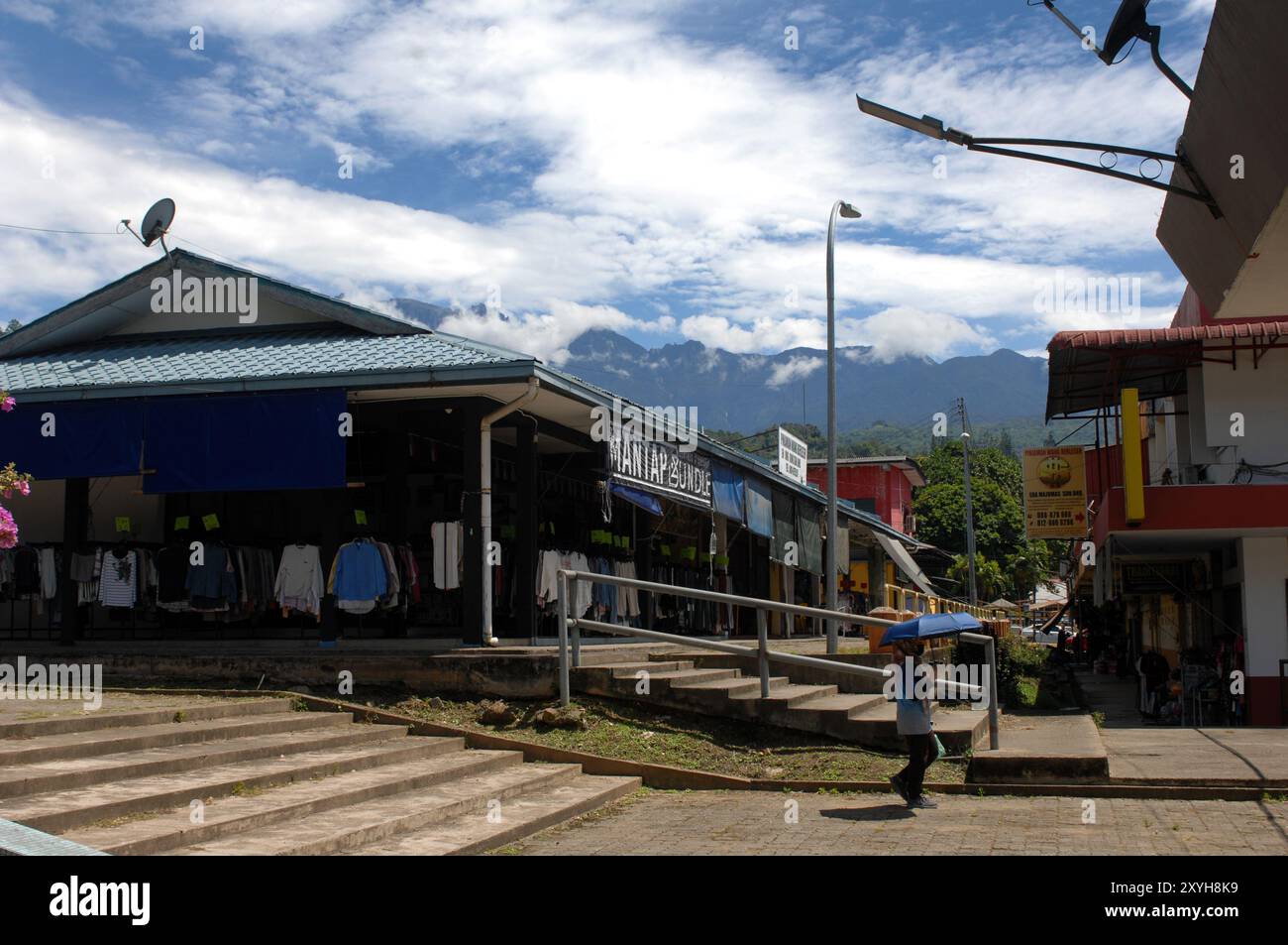 Town centre of Ranau, Sabah, Malaysia Stock Photo - Alamy