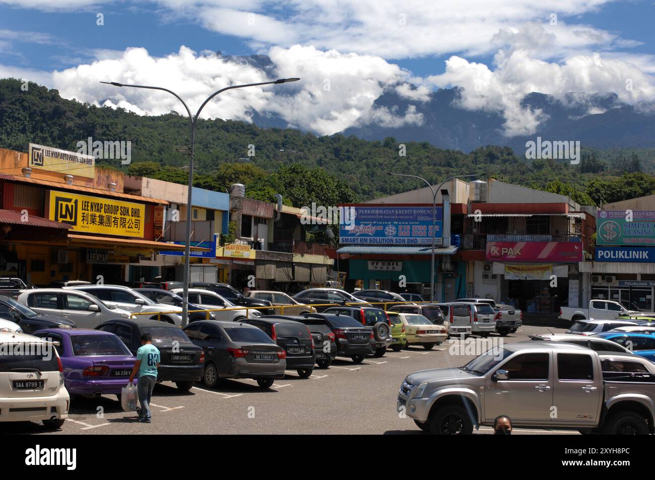 Town centre of Ranau, Sabah, Malaysia Stock Photo - Alamy