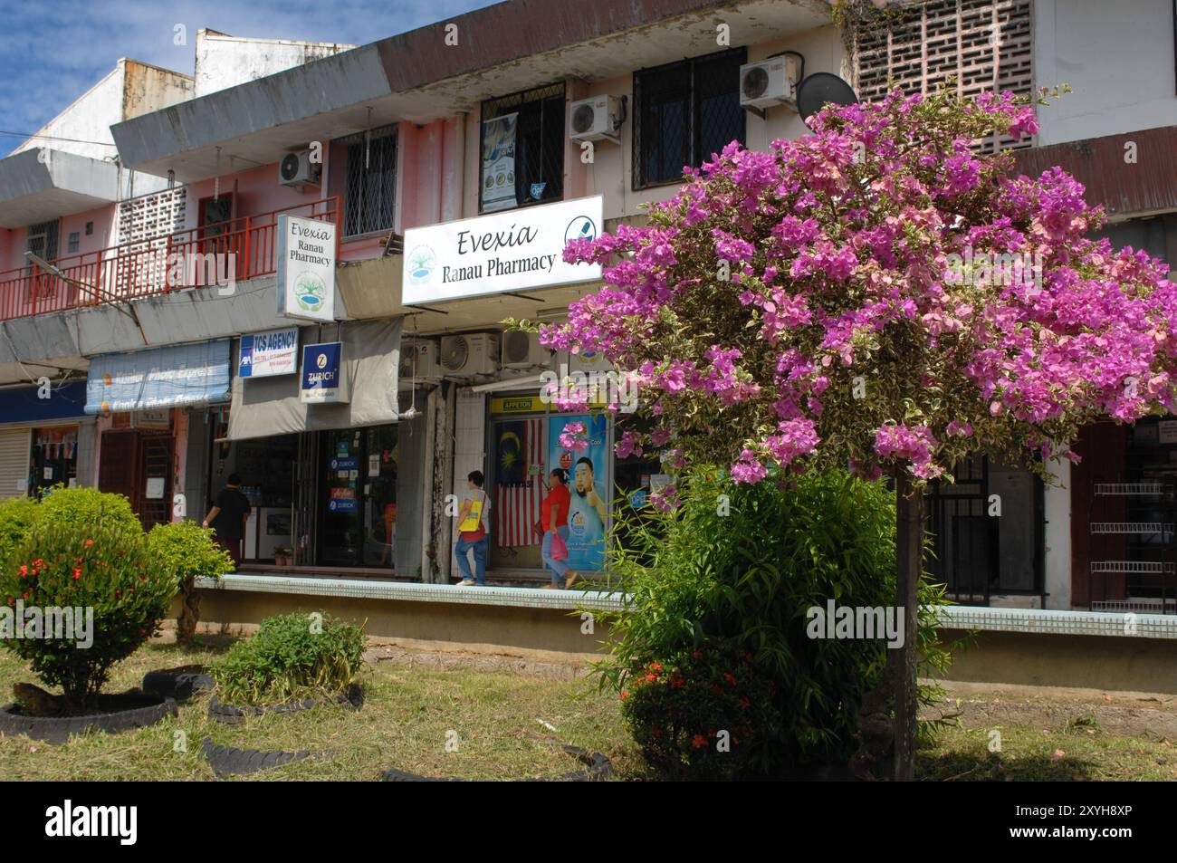 Town centre of Ranau, Sabah, Malaysia Stock Photo - Alamy