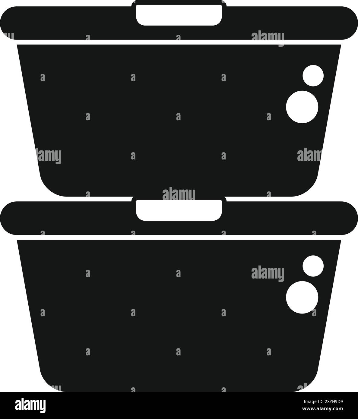 Stacked meal containers Stock Vector Images - Alamy