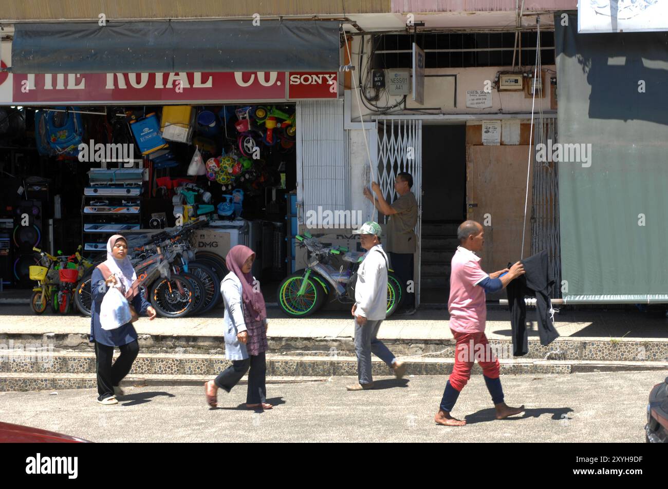 Town centre of Ranau, Sabah, Malaysia Stock Photo - Alamy