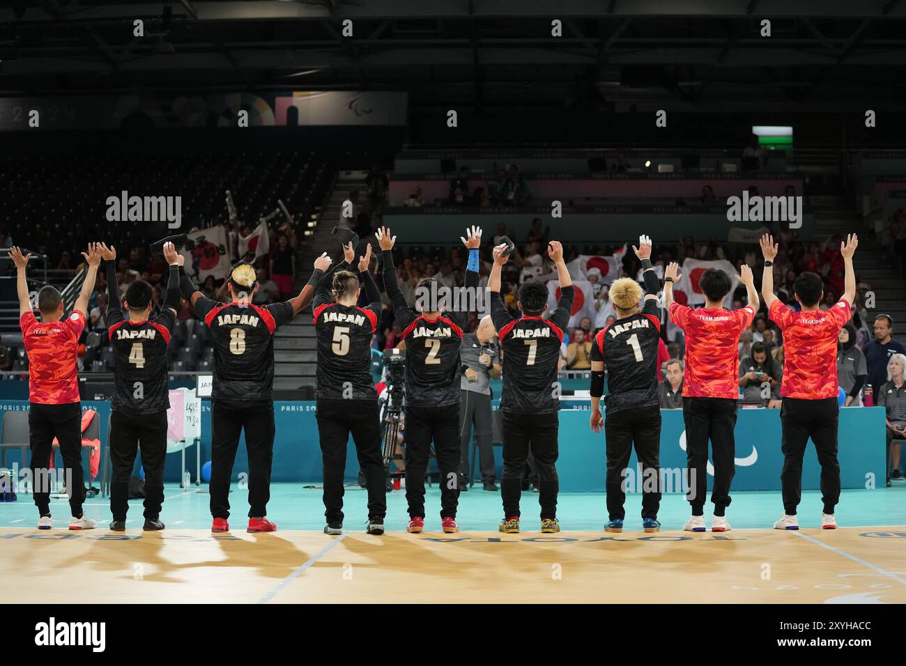 Paris, France. 29th Aug, 2024. Japan team group (JPN) Goalball : Mens ...