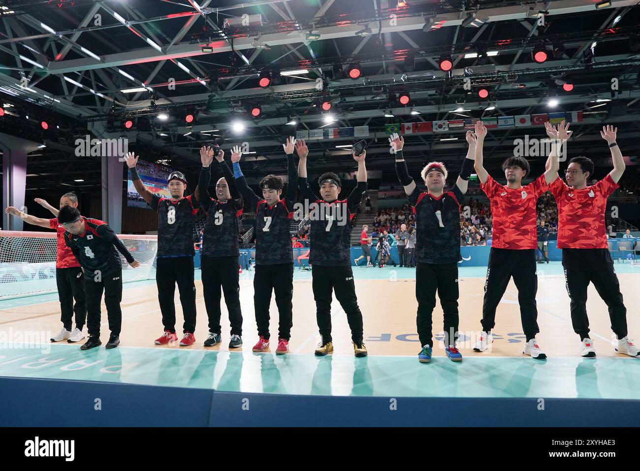Paris, France. 29th Aug, 2024. Japan team group (JPN) Goalball : Mens ...