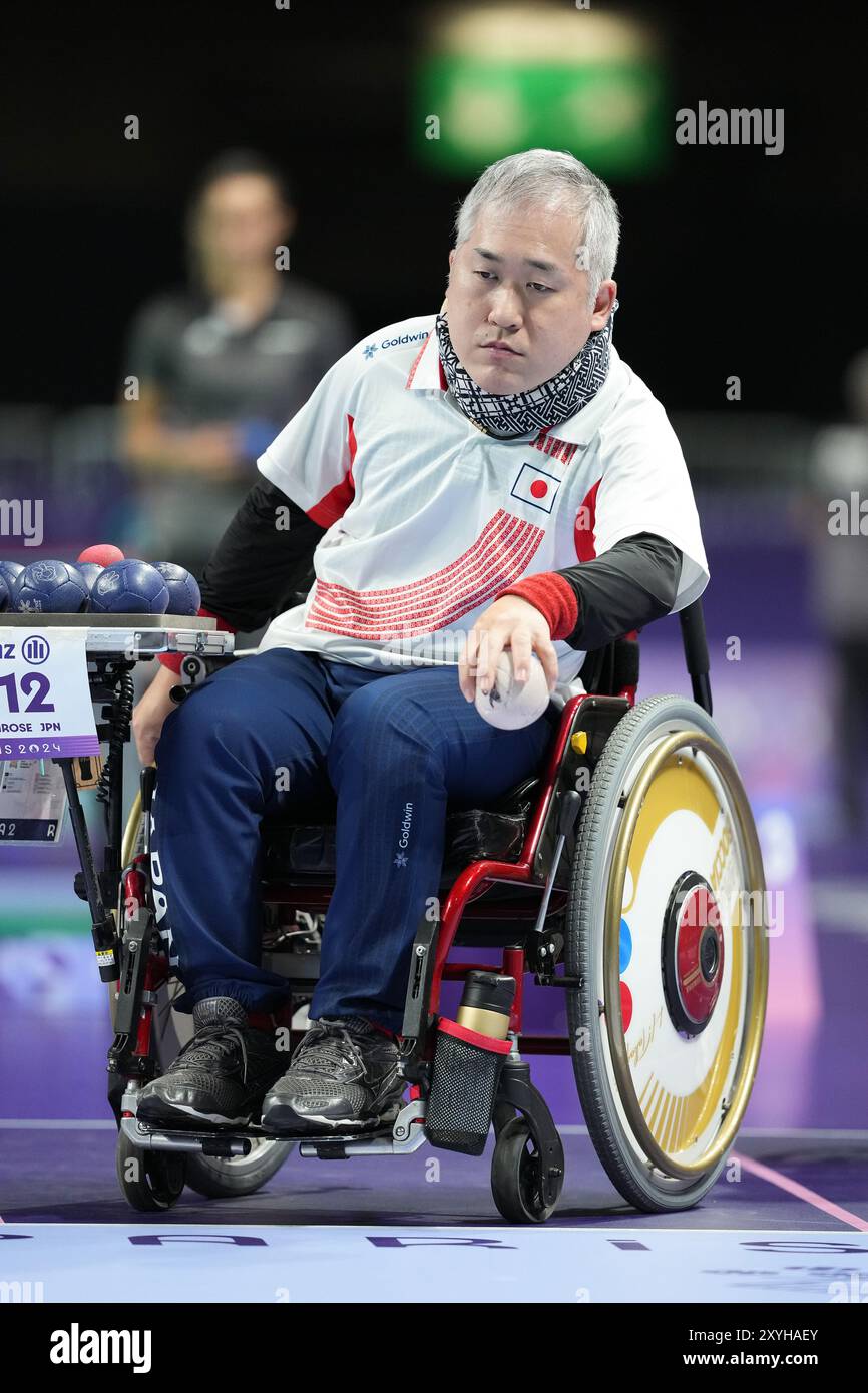Paris, France. 29th Aug, 2024. Takayuki Hirose (JPN) Boccia : Men's ...