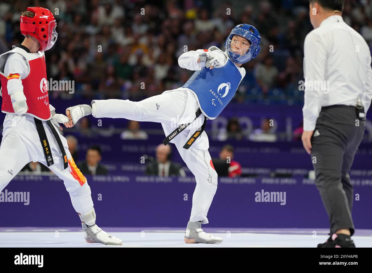 Mitsuya Tanaka (JPN), AUGUST 29, 2024 - Taekwondo : Men's K44 -58kg ...