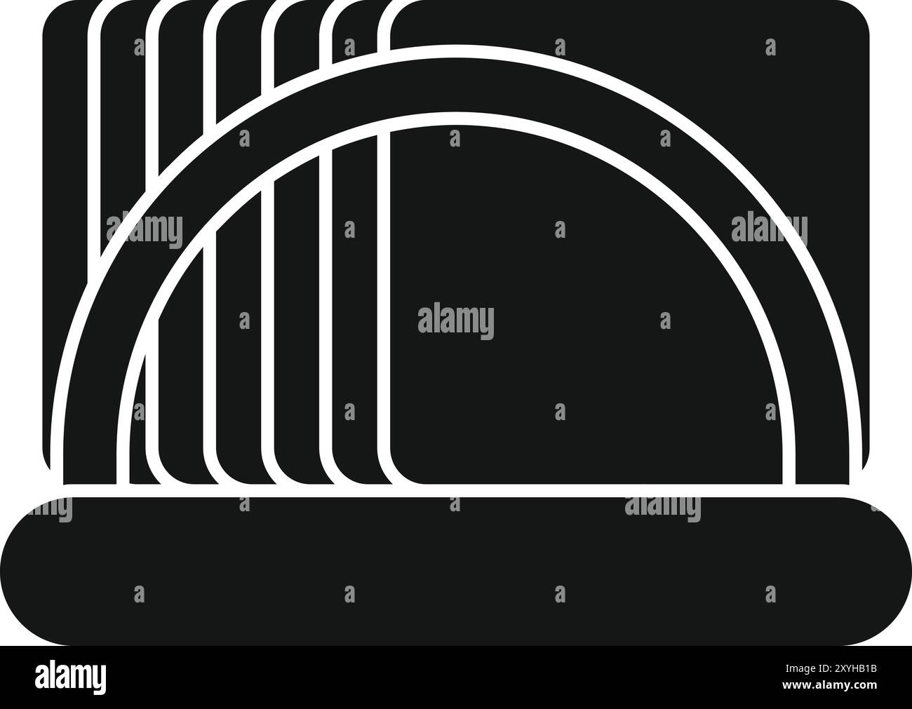 Square napkin holder with napkins icon in simple style isolated on white background Stock Vector ...