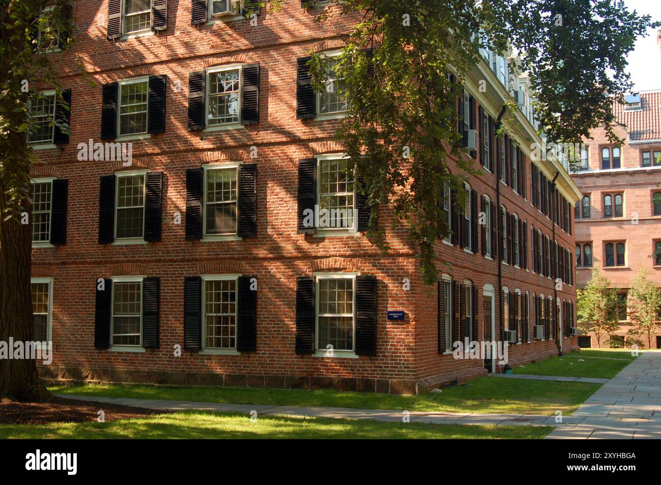 The historic brick Connecticut house stands on the old campus of Yale ...