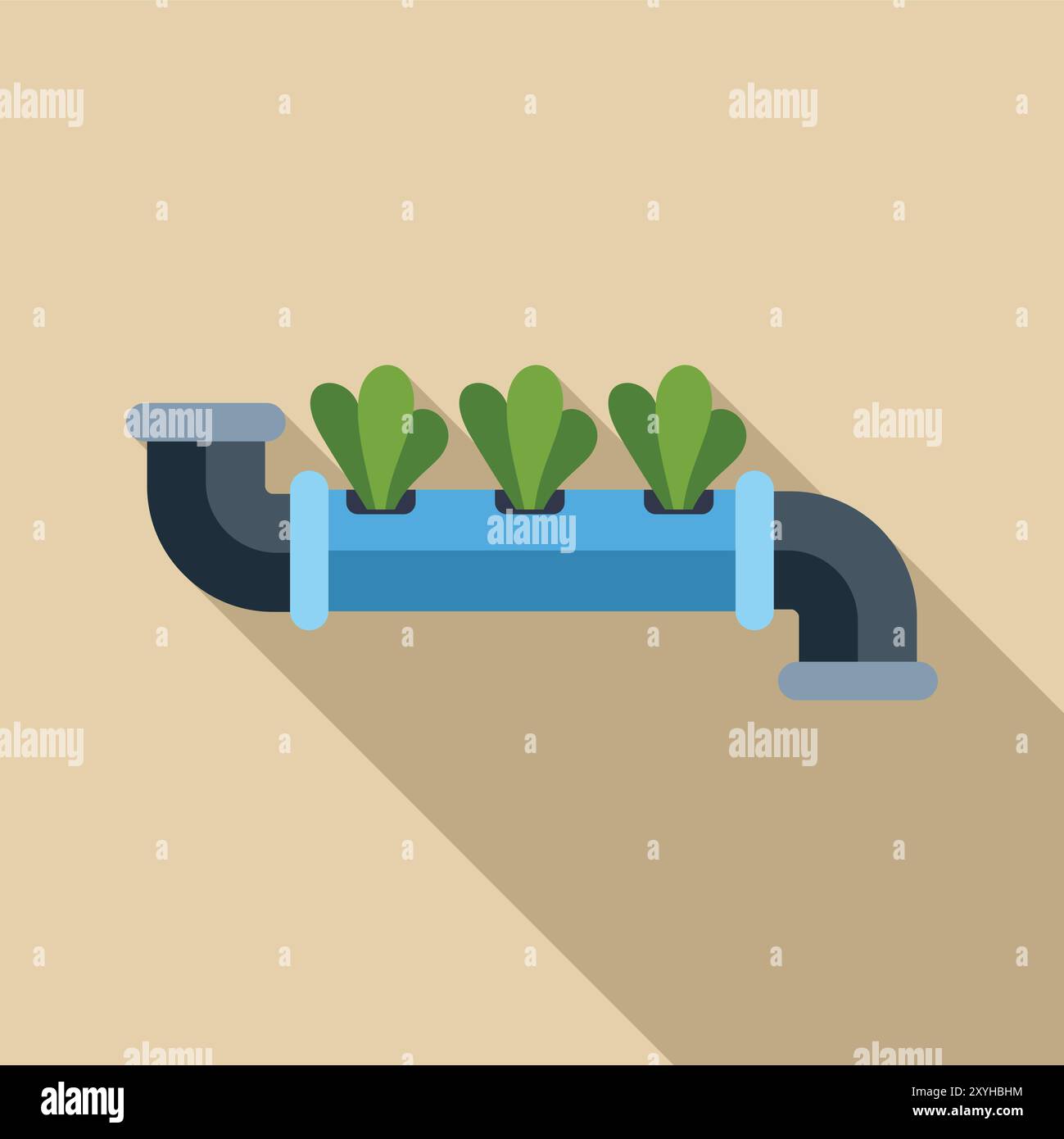 Hydroponic system growing plants using mineral nutrient solutions in ...