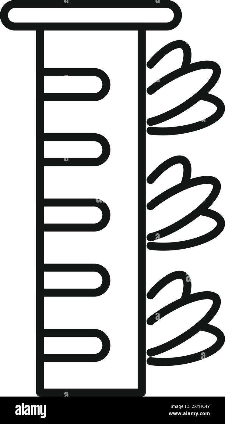 Indoor Garden Grow Line Drawing