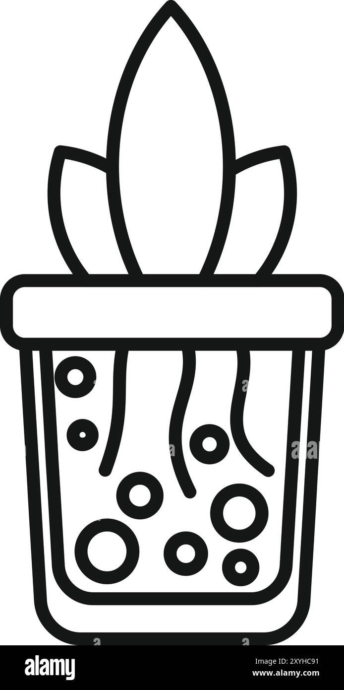 Hydroponics method Stock Vector Images - Alamy