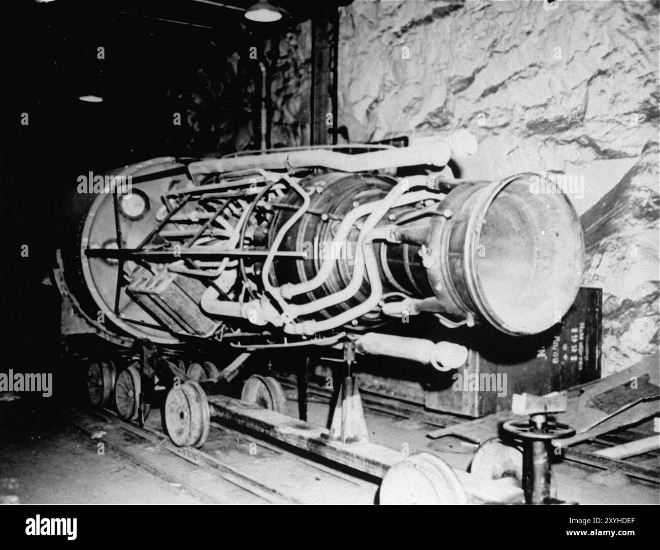 The V2 rocket motor assembly section of the underground rocket factory ...