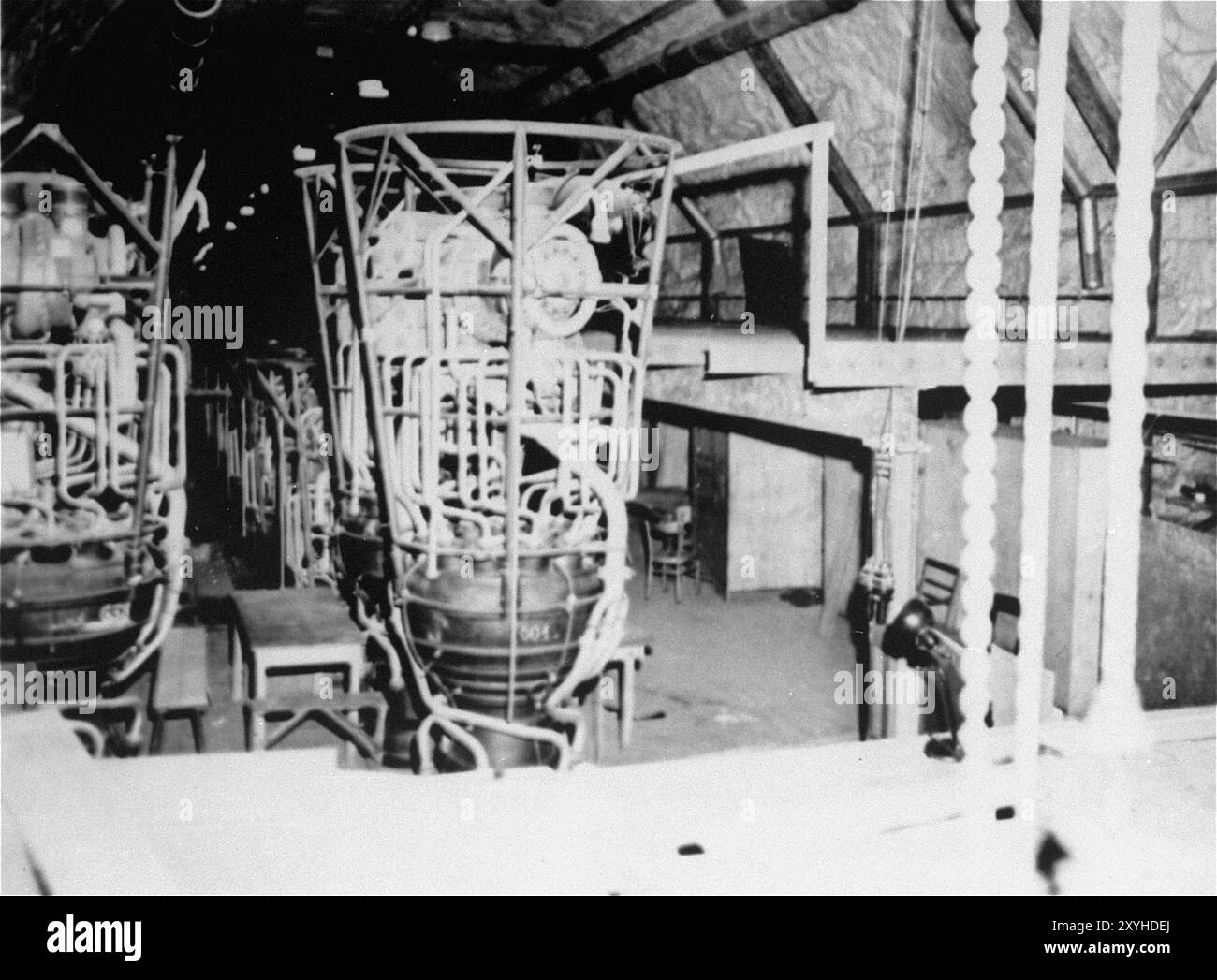 The V2 rocket motor assembly section of the underground rocket factory ...