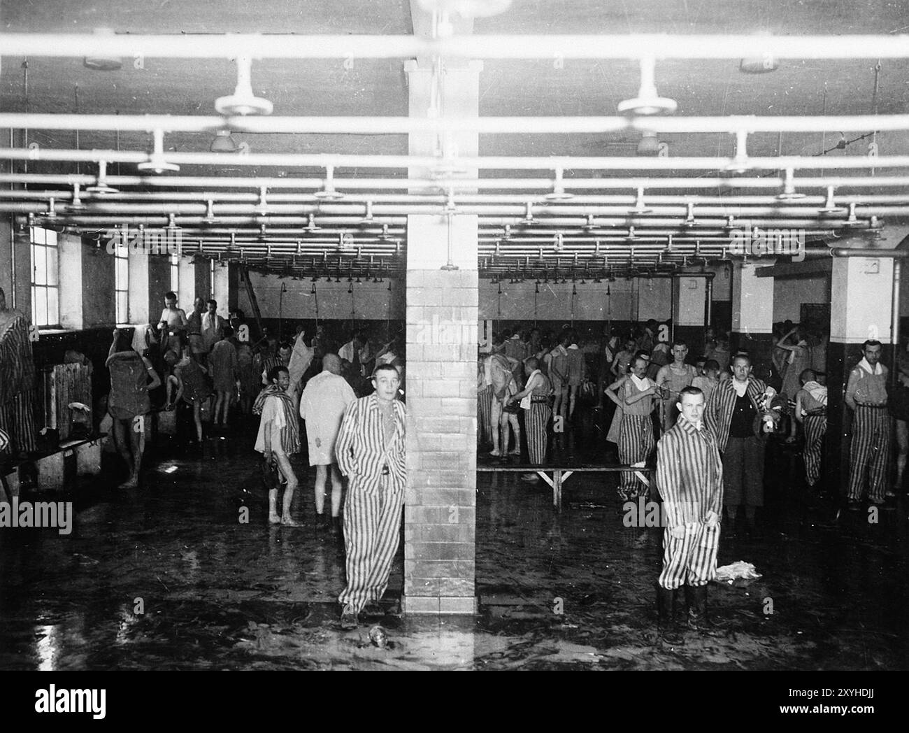 Survivors in Dachau after liberation. Dachau was the first nazi ...