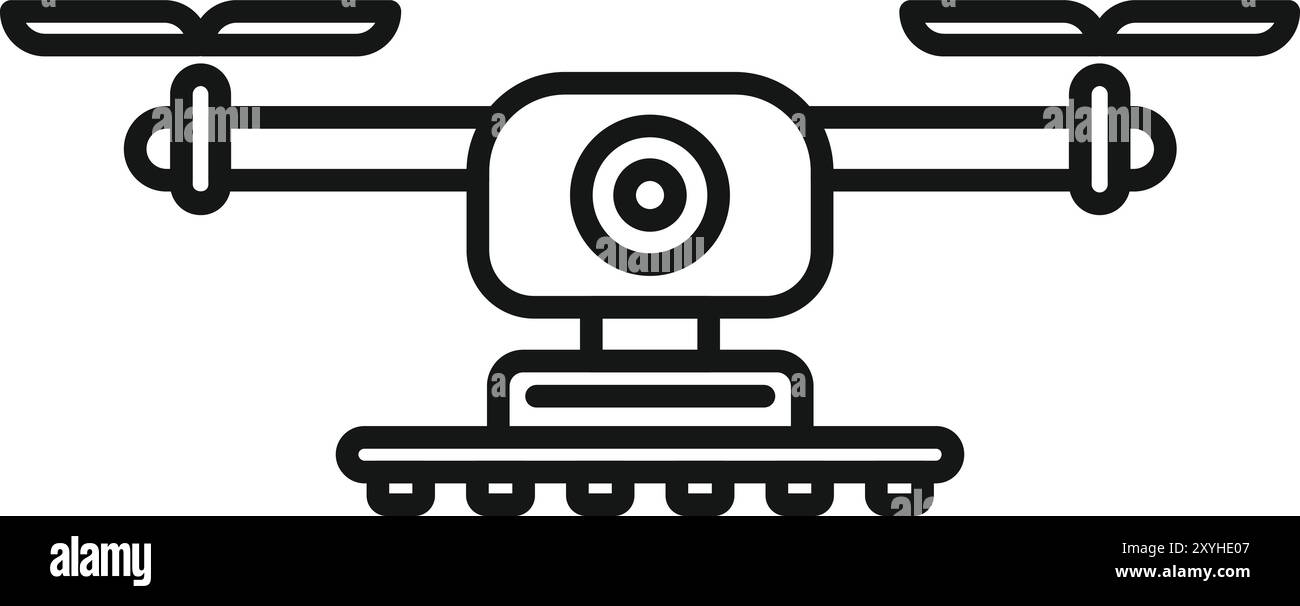 Drone agriculture spraying Stock Vector Images - Alamy