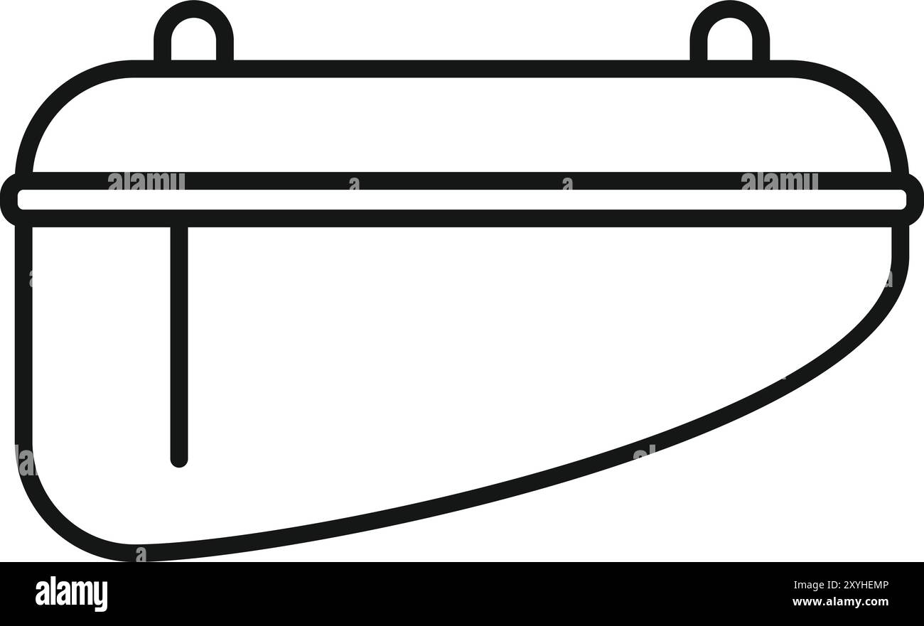 Motorcycle fuel tank line icon illustrating the container for flammable ...